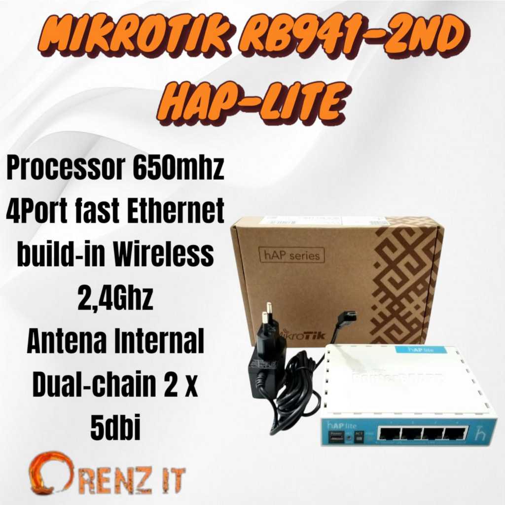 MIKROTIK RB 941 2ND (HAP-LITE) | Shopee Malaysia