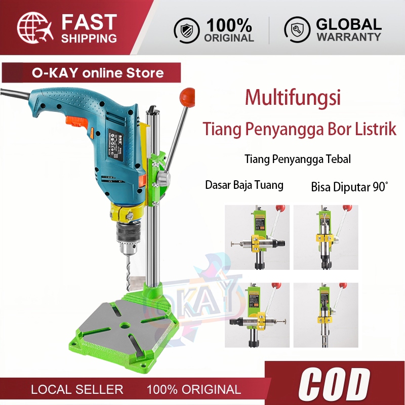 MESIN Hand Drill Machine Stand, Aluminum Base Drill Stand, Drill Stand ...