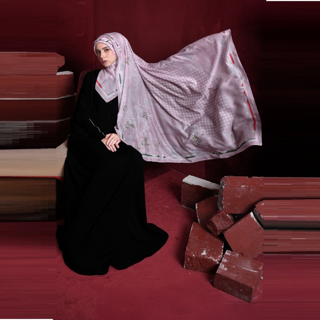Soul Pink Palestine Scarf Mandjha Ivan Gunawan Hope for Humanity Hijab ...