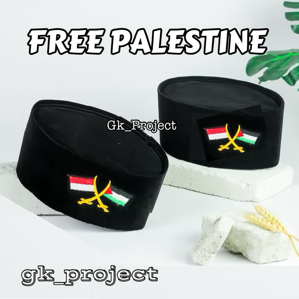 CHILDREN'S AND ADULT'S PECI PALESTINE LOGO PALESTINE PECI Kopiah Lelaki ...