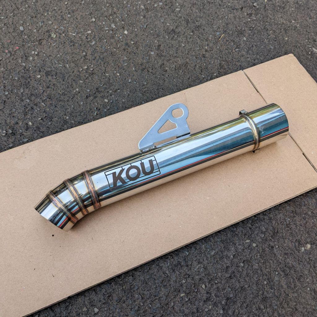 Kou Canister pipe exhaust tube type 51mm for Wave 100 110 125 Xrm 100 ...