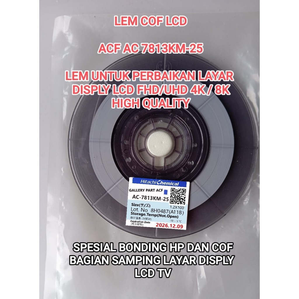 Ic cof lcd glue - tv - monitor - led tv - lcd tv - adhesive glue - acf ...