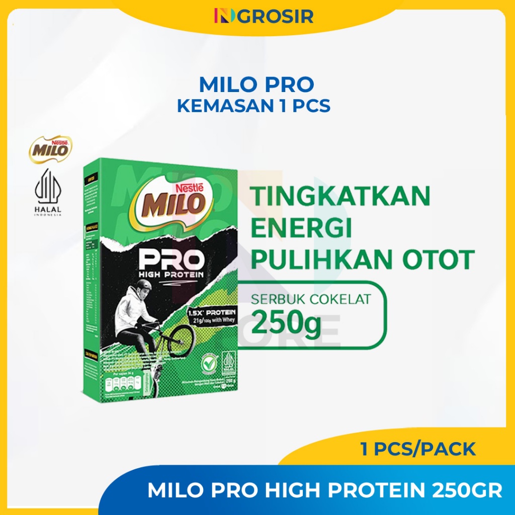 Nestle Milo Pro High Protein 250 Gram Packaging 1 PCS | Shopee Malaysia