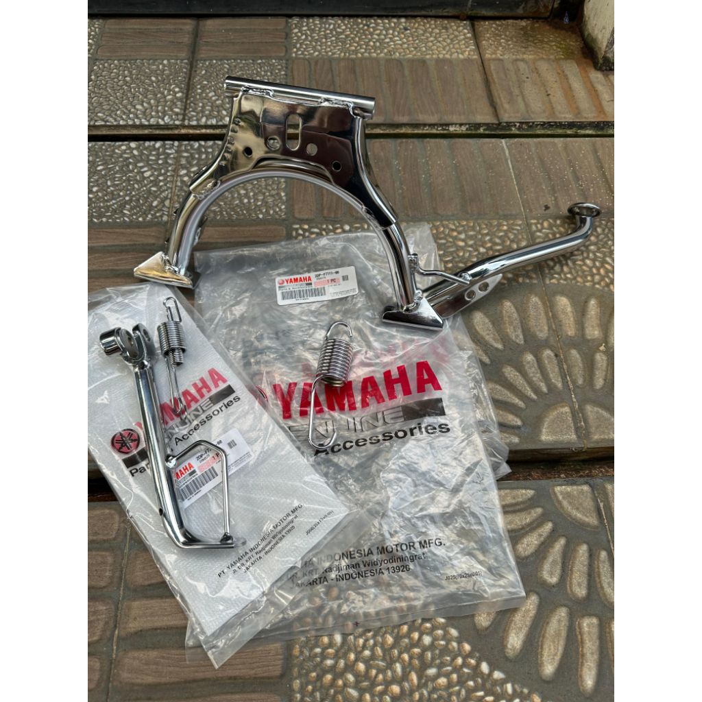 Original Yamaha Nmax Old Center Stand and Side Stand Original Chrome ...