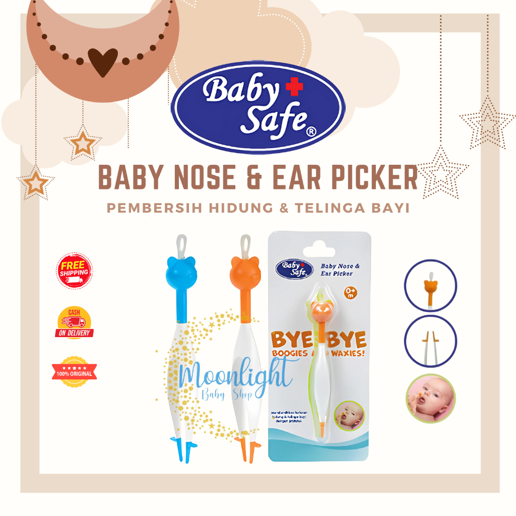 Baby Safe NAS03 Baby Nose & Ear Picker - Baby Ear and Nose Cleaning ...