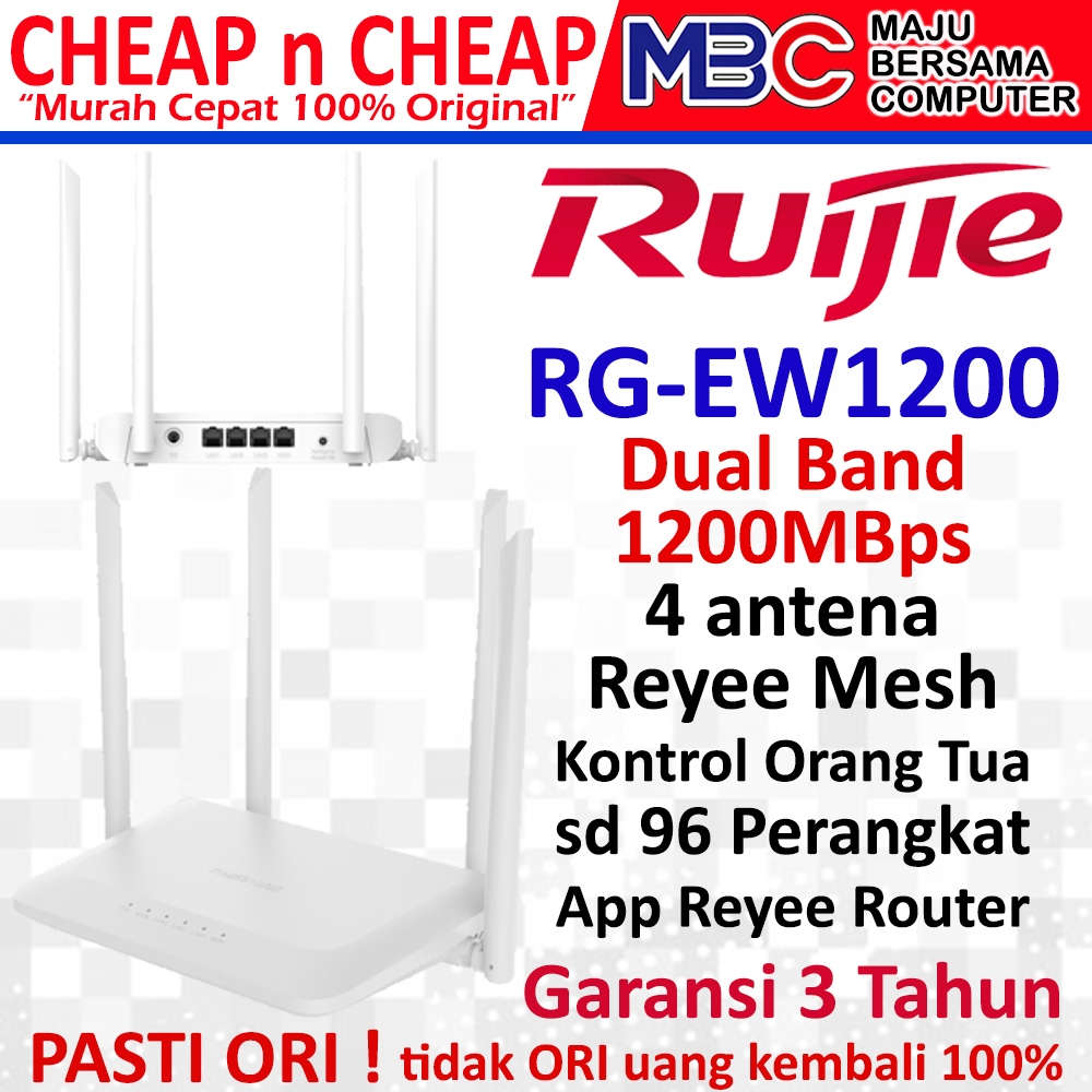Ruijie Reyee RG-EW1200 5G Dual Band 1200 Mbps Router Access Point ...