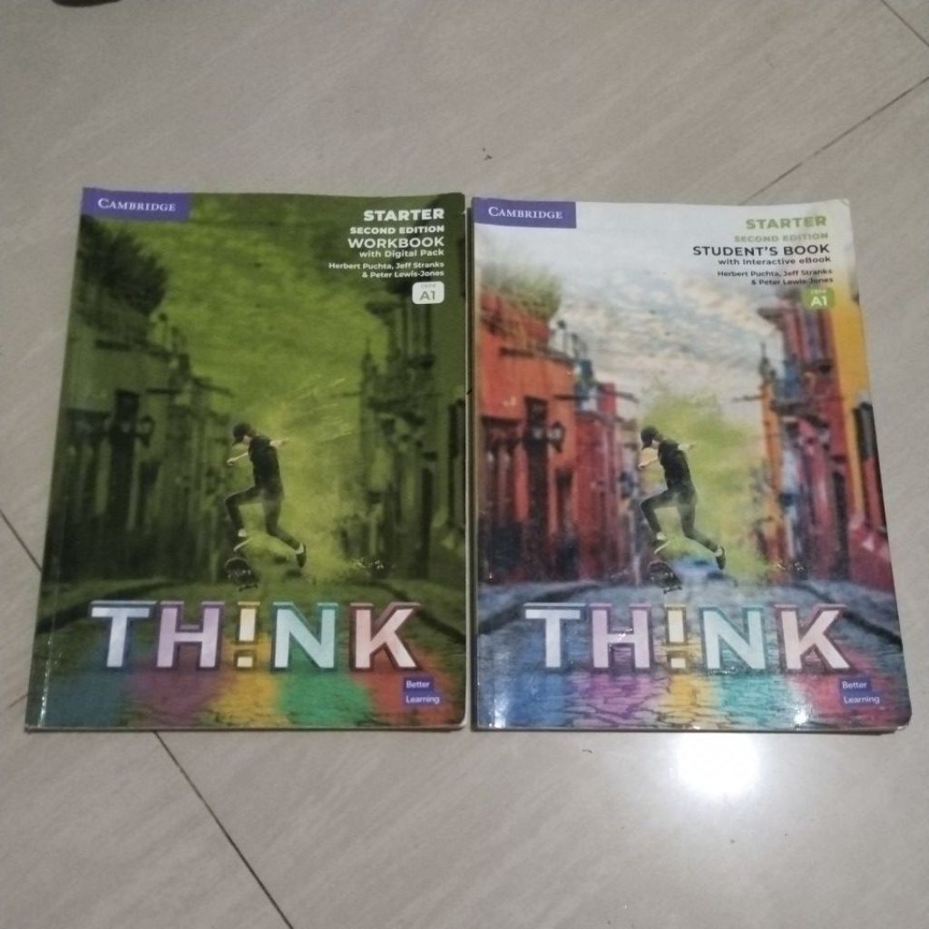 2 BOOKS ORI BOOK THINK SECOND EDITION STARTER STUDENTS BOOK & WORMBOOK ...