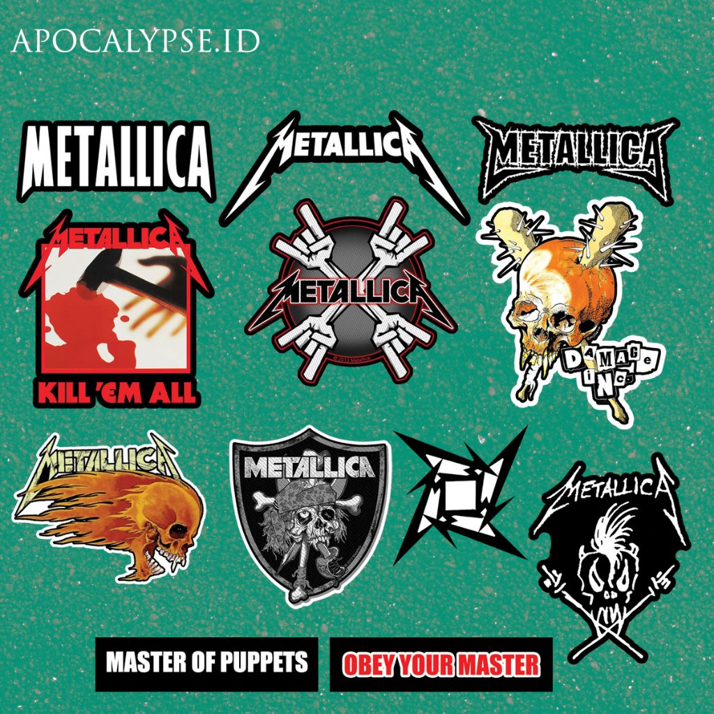 METALLICA LOGO pack - STICKER CUTTING / METAL / INDIE BAND / POP PUNK ...