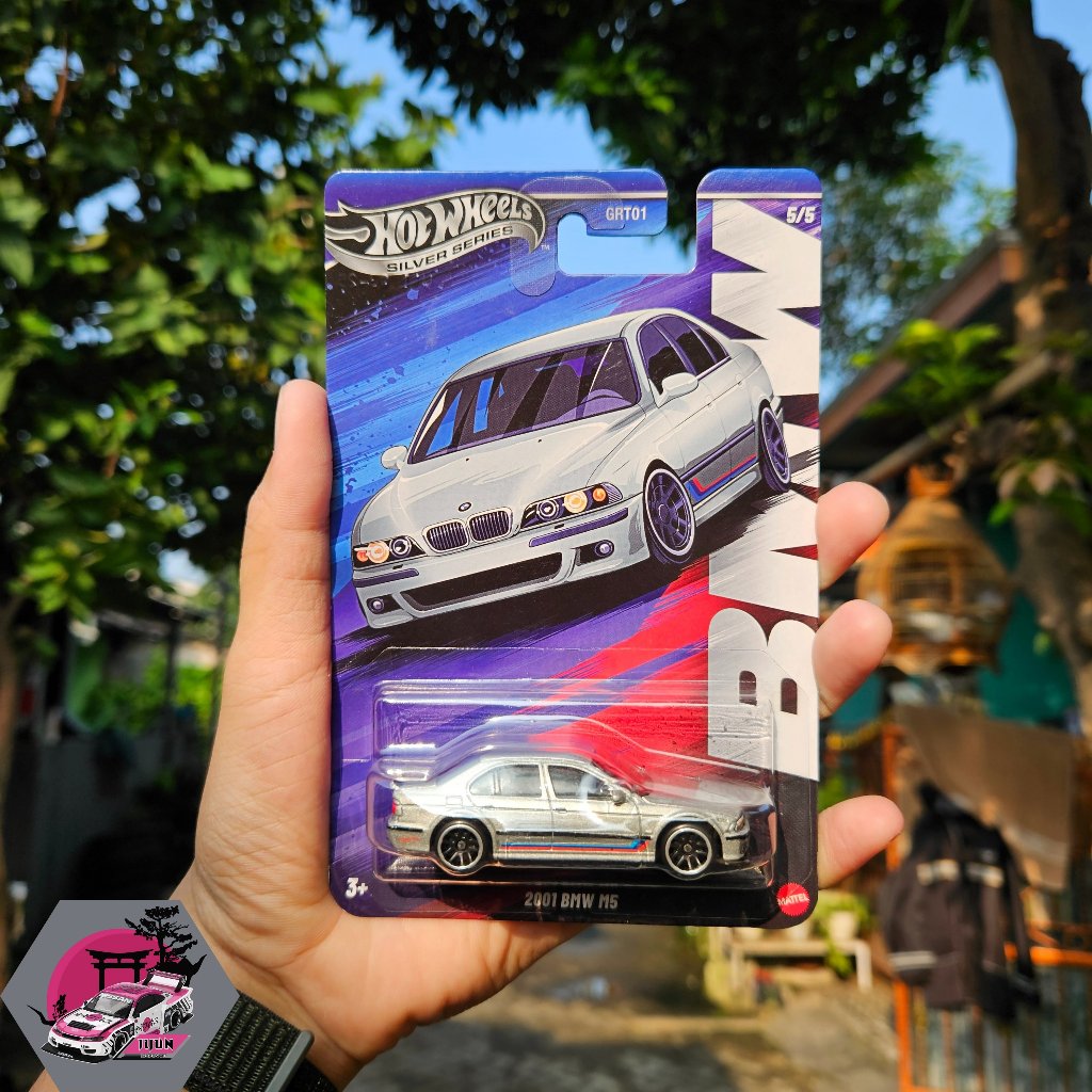 MATTEL HW Hot Wheels bmw M5 2001 – Silver Series – Diecast 1:64 ...