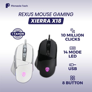TOMBOL Rexus Xierra X-18 Gaming Mouse RGB 7200DPI - Precision Gaming ...