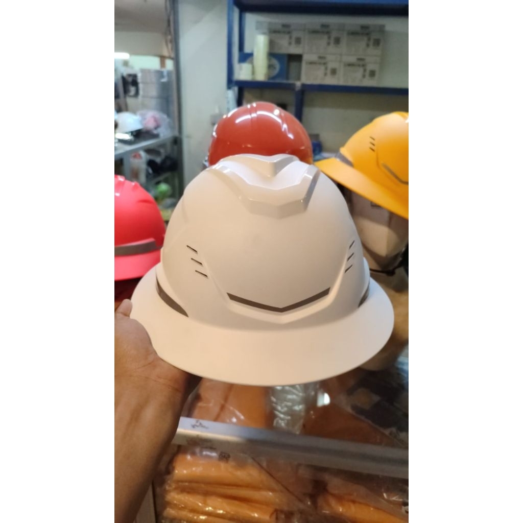 MSA SNI V-Guard C1 Fullbrim + Fastrack Project Helmet MSA New Fullbrim ...