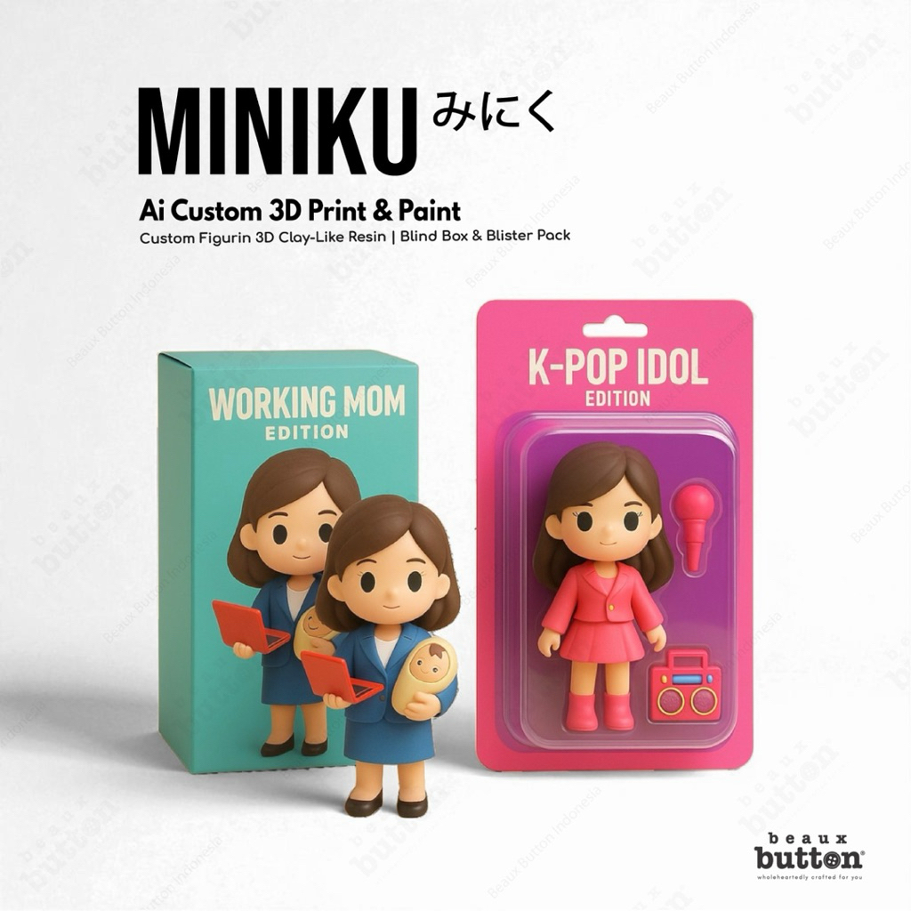MINIKU 3D Print Custom Character Miniature Figurine Model | Shopee Malaysia