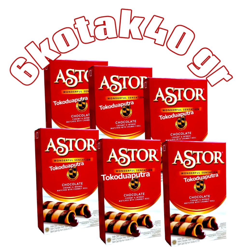 Astor chocolate box 40 gr X 6 box / Astor Double Chocolate 40 gr X 6 ...