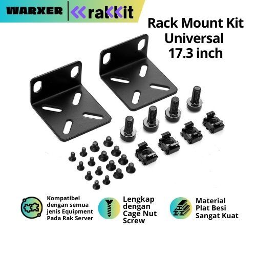 RAKKIT Rackmount Kit Server Rack Ear Bracket Ear Rack Mikrotik Cisco ...