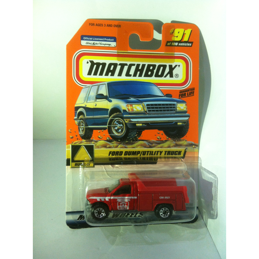 Matchbox. 2000 Build It - 91. Ford Dump Utility Truck. CHASE Matchbox ...