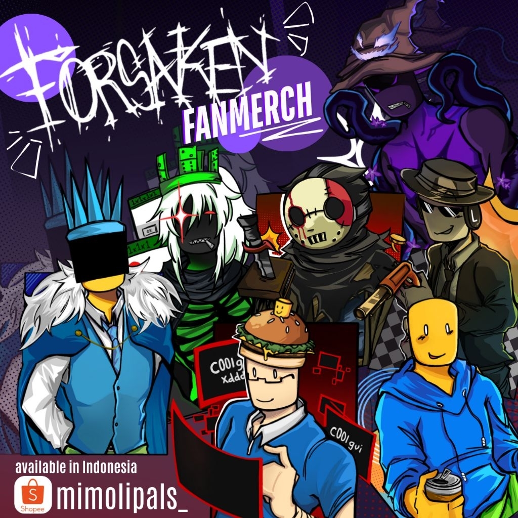 FORSAKEN Acrylic Keychains - ROBLOX | Shopee Malaysia