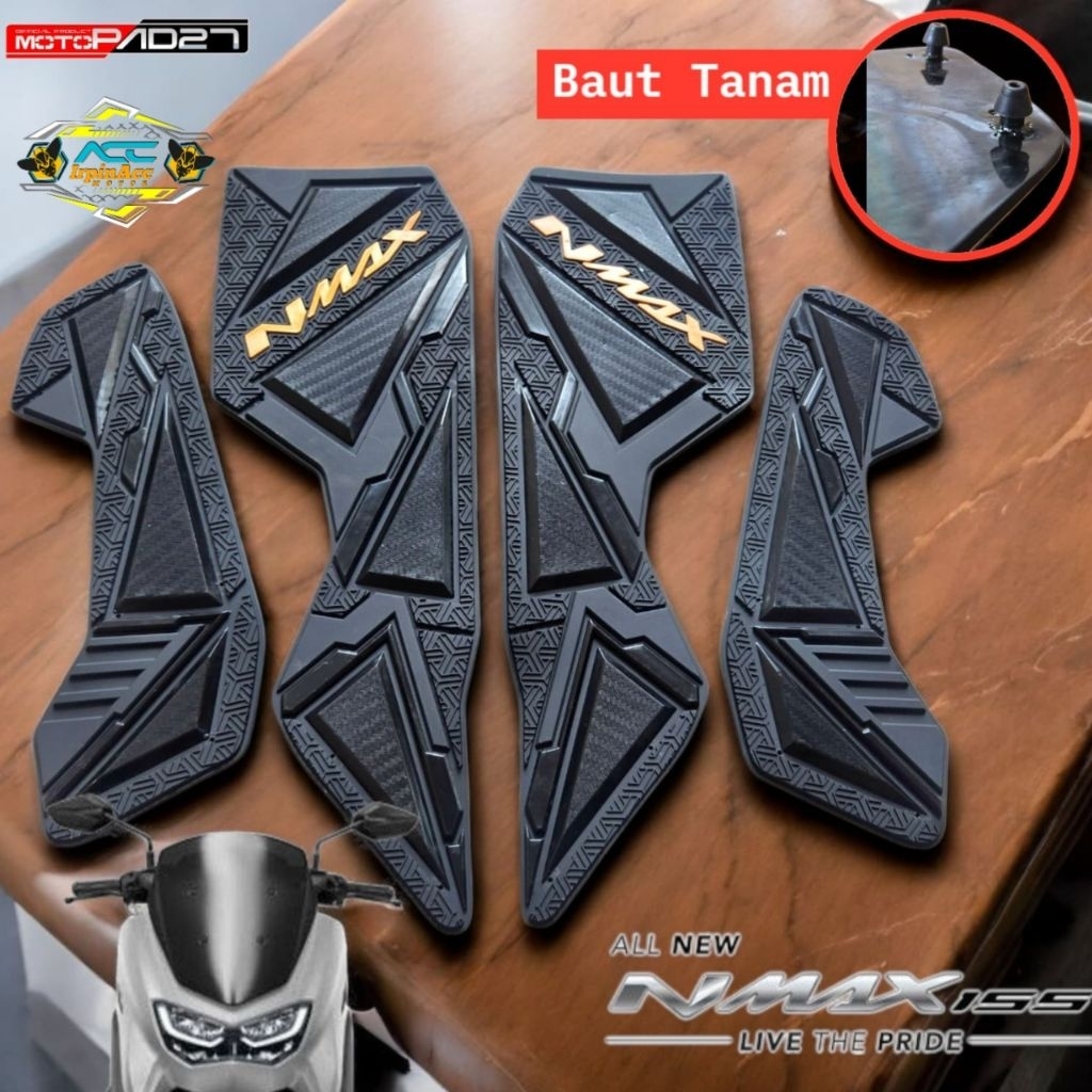 New Nmax Carpet Footrest Nmax 2020 2021 202 2023 2024 Premium Rubber ...