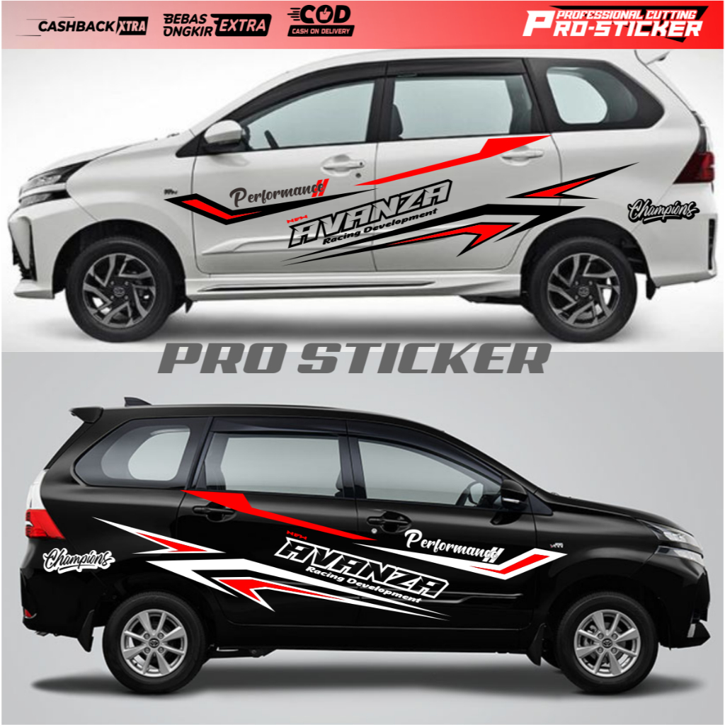 Toyota calya all new avanza car stickers cutting stickers old avanza ...