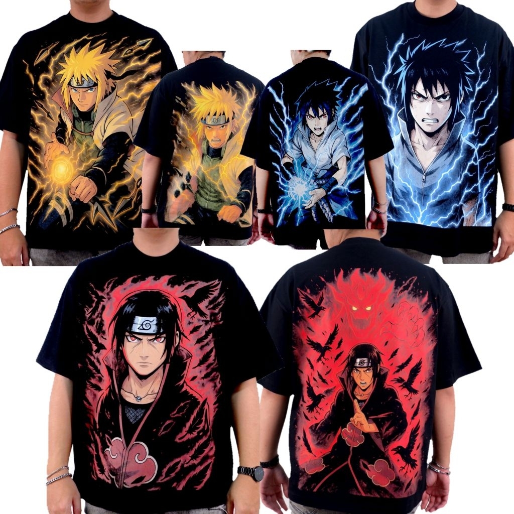 KATUN KAOS ANIME NARUTO KAOS SASUKE UCHIHA KAOS MINATO KAOS ITACHI ...