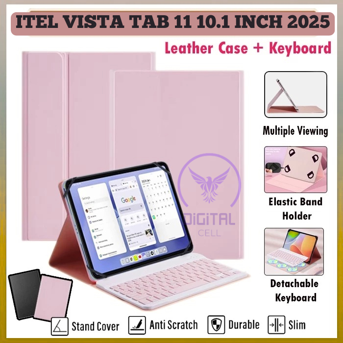 Itel Vista Tab 11 10.1 Inch 2025 Folio Case Non / Touchpad Keyboard ...