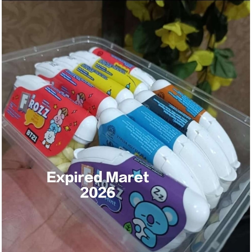FROZZ BT21 Candy Package. One package contains 10 boxes. LIMITED EDITION Sugar Free Candy @ 15 ...