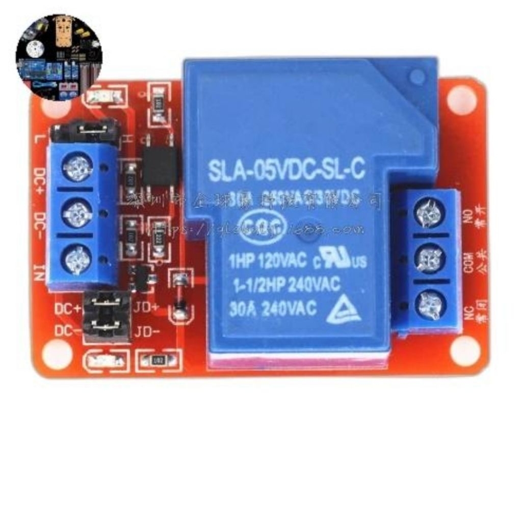 NEW PART red module relay 1 channel 5v relay module optocoupler ...