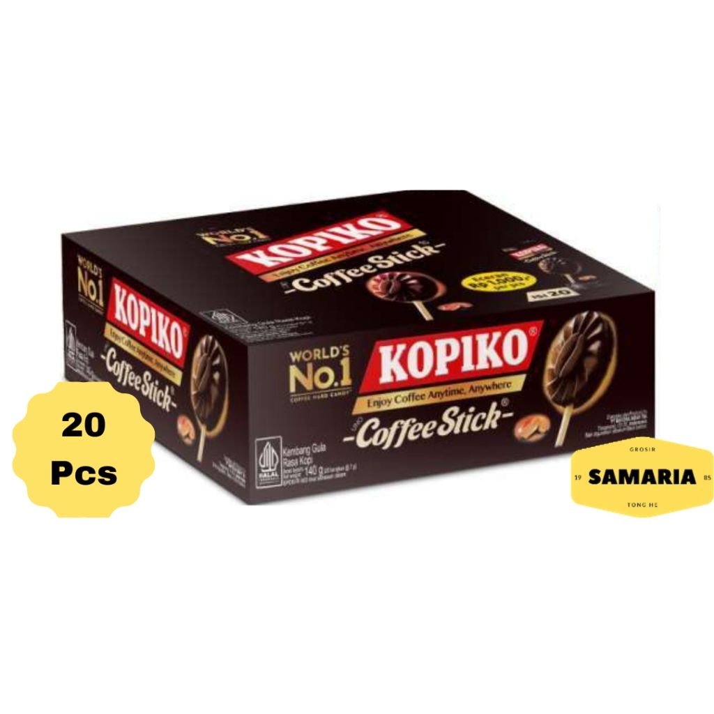 1 Pack of Kopiko Coffee Stick Candy Lollipop Kopiko Candy 7 Grams ...
