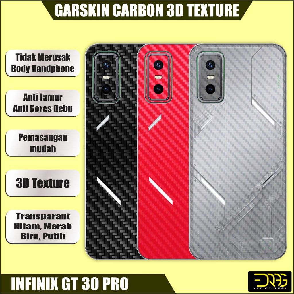 INFINIX GT 30 Pro Skin Carbon Garskin Carbon Sticker Anti Fungus ...