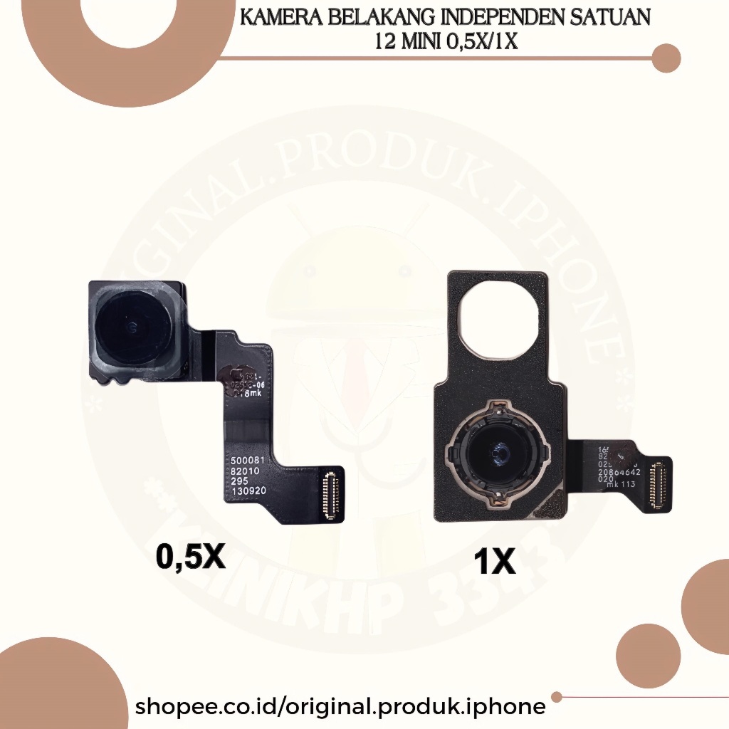 INDEPENDENT REAR CAMERA SINGLE 12 MINI 0.5X/1X ORIGINAL | Shopee Malaysia