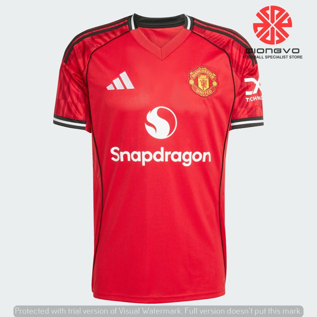 FOOTBALL JERSEY - ADIDAS MANCHESTER UNITED MUFC RED 25/26 HOME JERSEY ...
