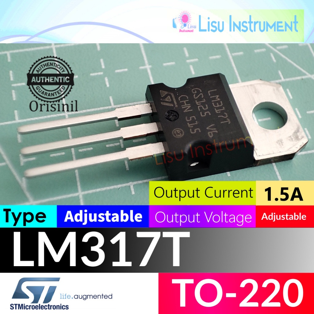 LM317T 1.2V to 37V Adjustable Voltage Regulator LM317 TO-220 ...