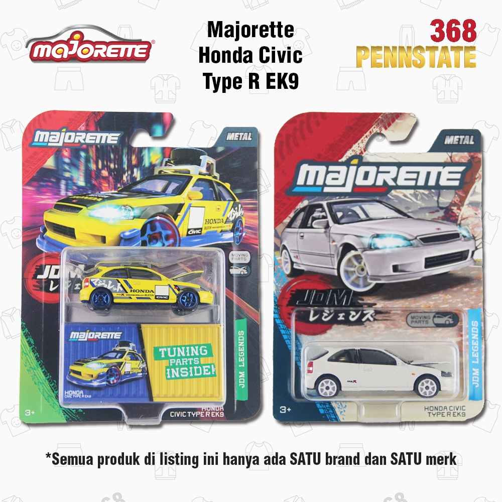 Majorette JDM Series Original Diecast Real Car Model Honda Civic Type R ...