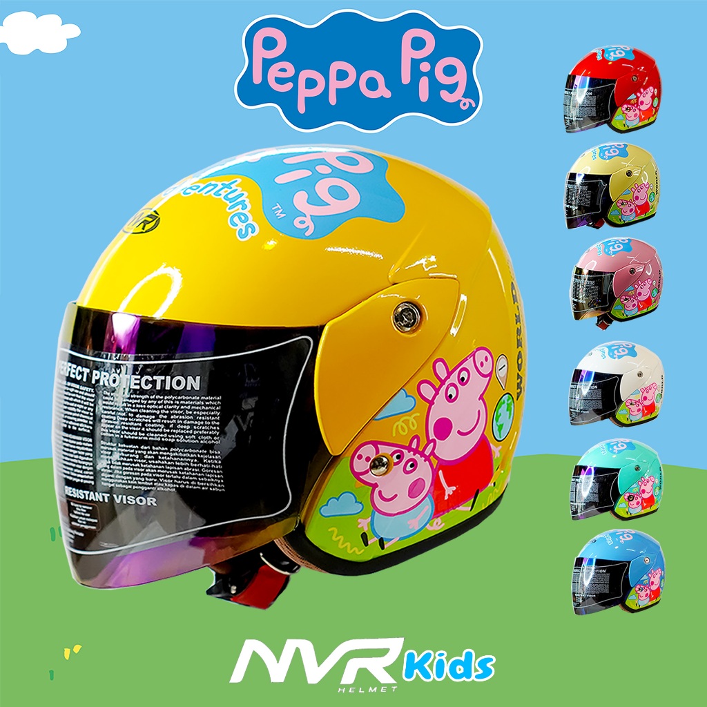 NVR Kids Motif Helmet - SNI Premium Children's Helmet Cute Boy Girl ...