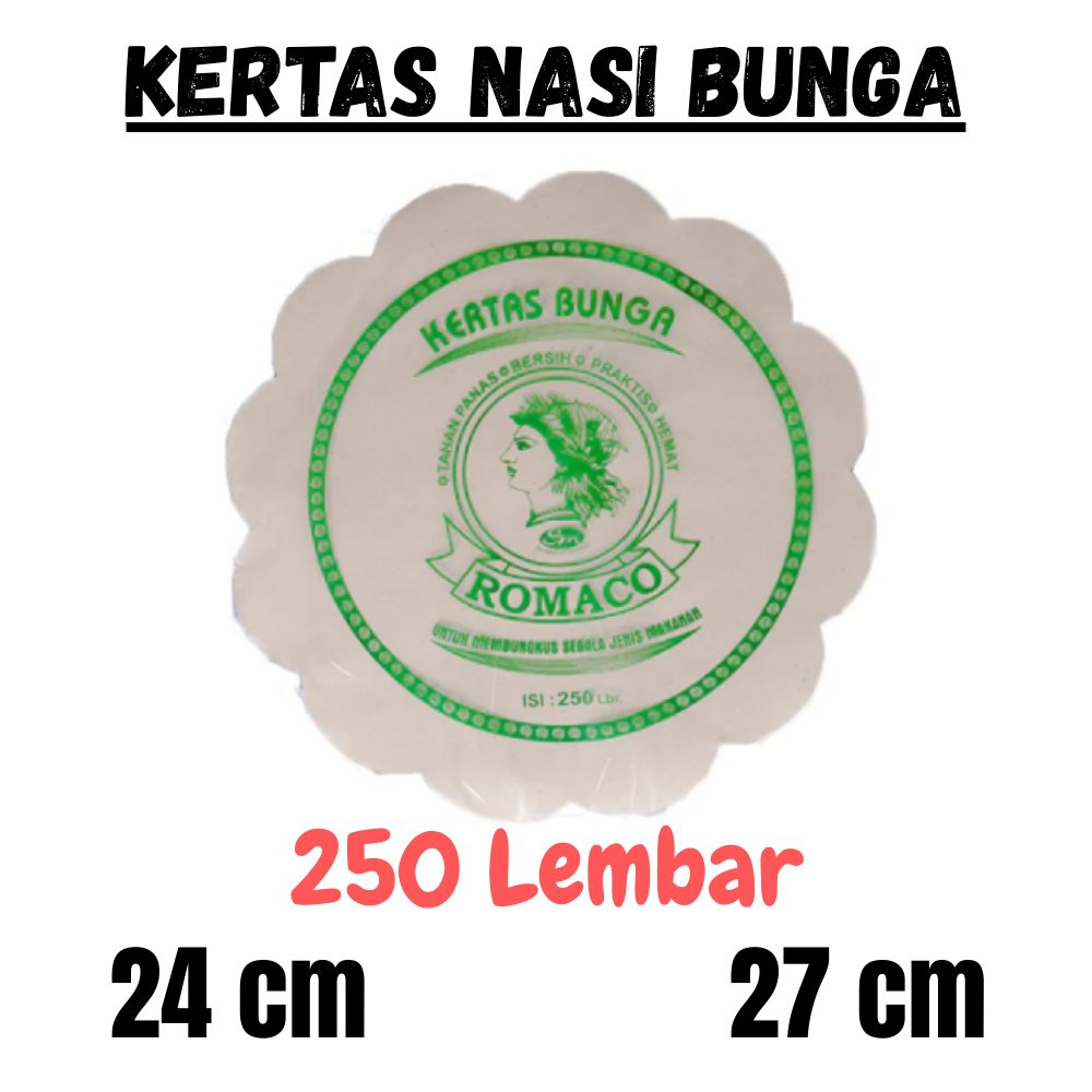 250 Sheets of Floral Rice Paper Size 24 27 Rice Paper Plate 24 cm 27 cm ...