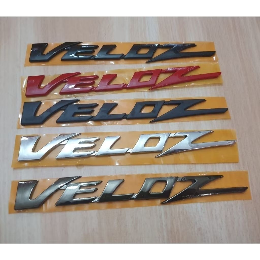 TOYOTA AVANZA BLACKCHROME REAR TRUNK VELOZ WRITING EMBLEM | Shopee Malaysia