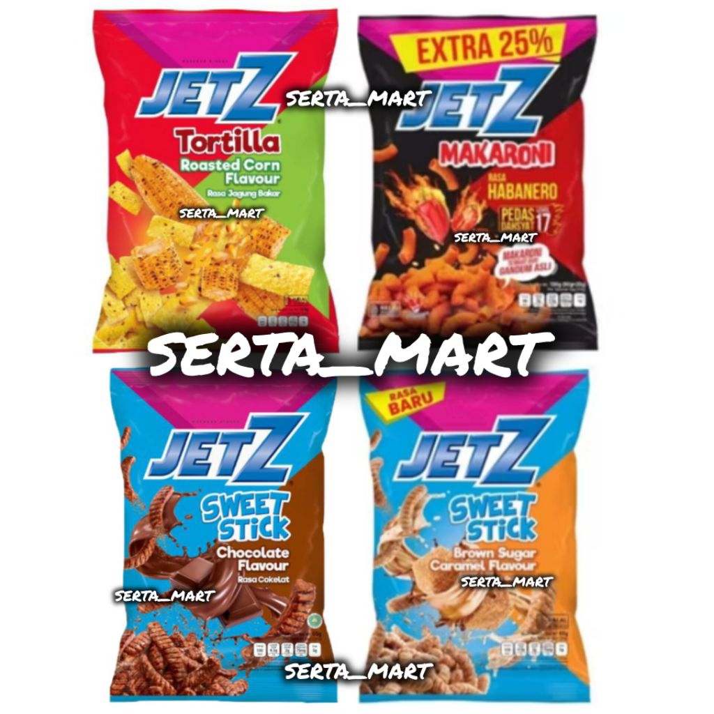 Jetz Stick Choco Fiesta 65gr - Jetz Grilled Corn Tortilla 140gr ...