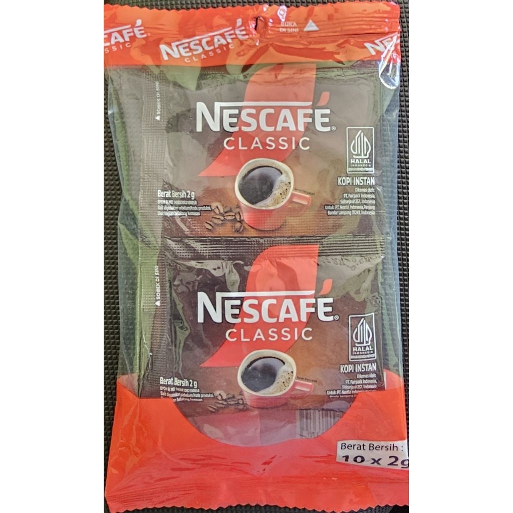 Nescafe Classic 100% Pure Coffee 20g (10 sachets) - Practical Packaging ...