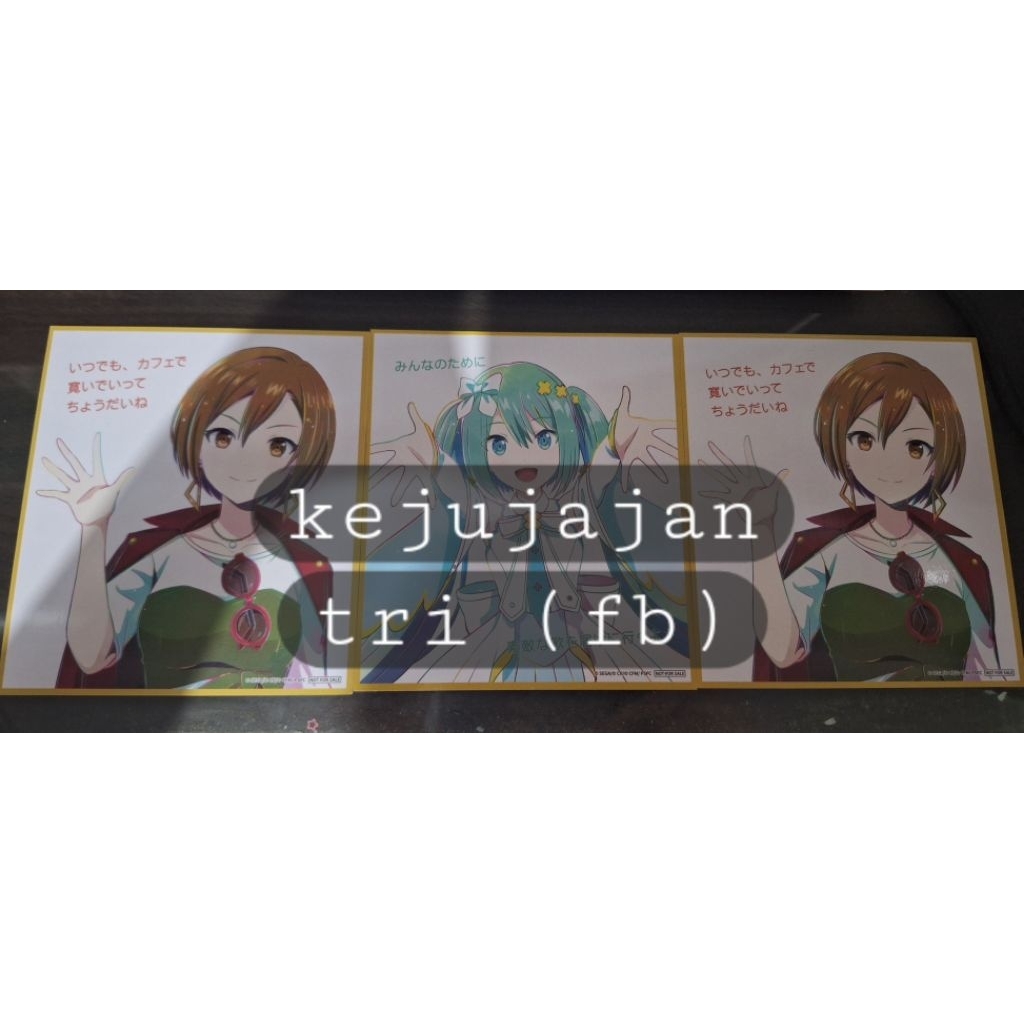 Shikishi Character Card Project Sekai Proseka Movie Miku Who Can't Sing ...