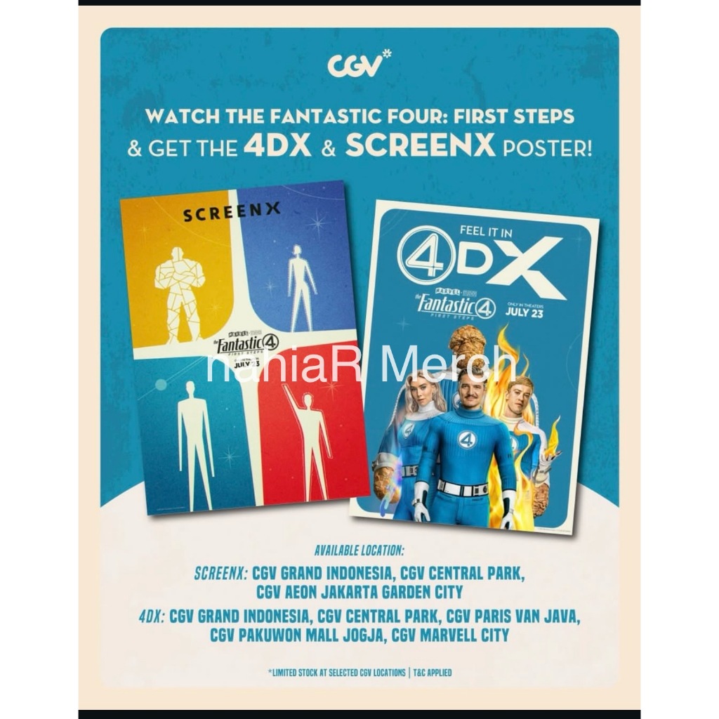 The Fantastic Four: First Steps x CGV Official A3 Poster | Shopee Malaysia