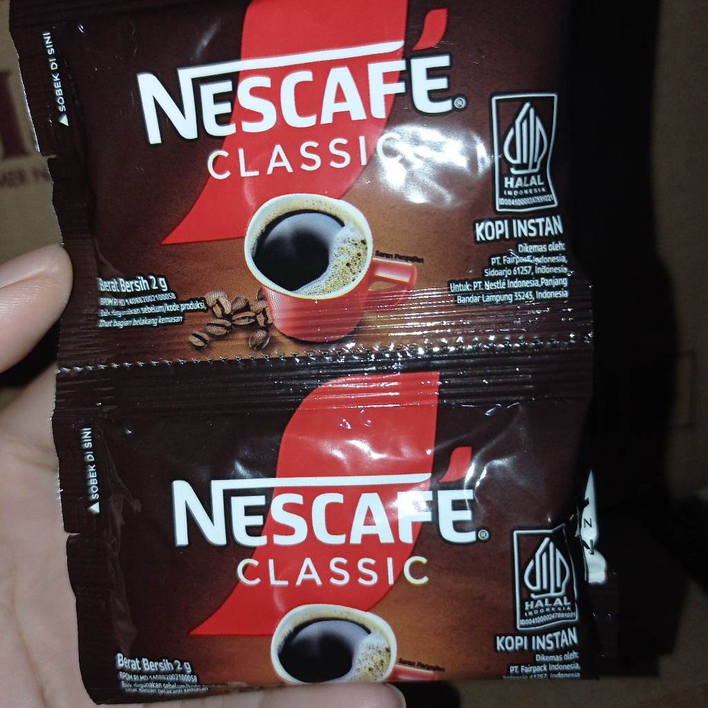 Nescafe Classic Sachet 2g 1 pack contains 60 sachets | Shopee Malaysia