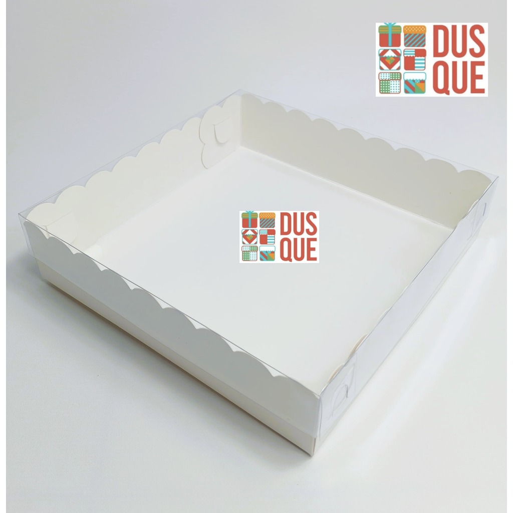 Plain White Laminated Ivory Cake Box Box 20x20x5cm Premium Ivory ...