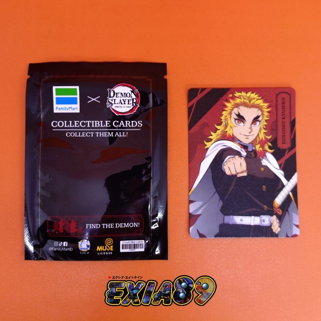 Family Mart X Demon Slayer Collectible Cards - Rengoku Kyojuro | Shopee ...