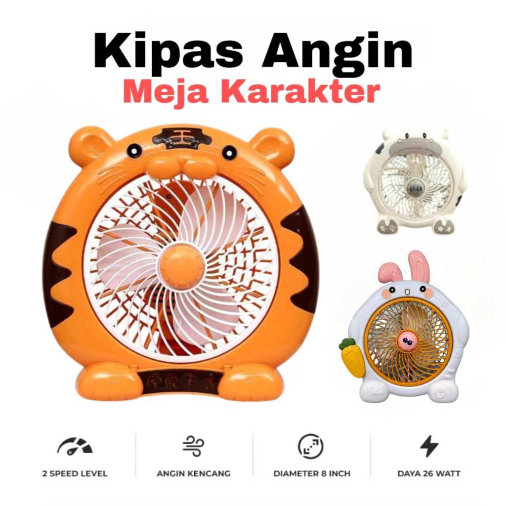 Character Fan Character Table Sitting Fan Cartoon Electric Character ...