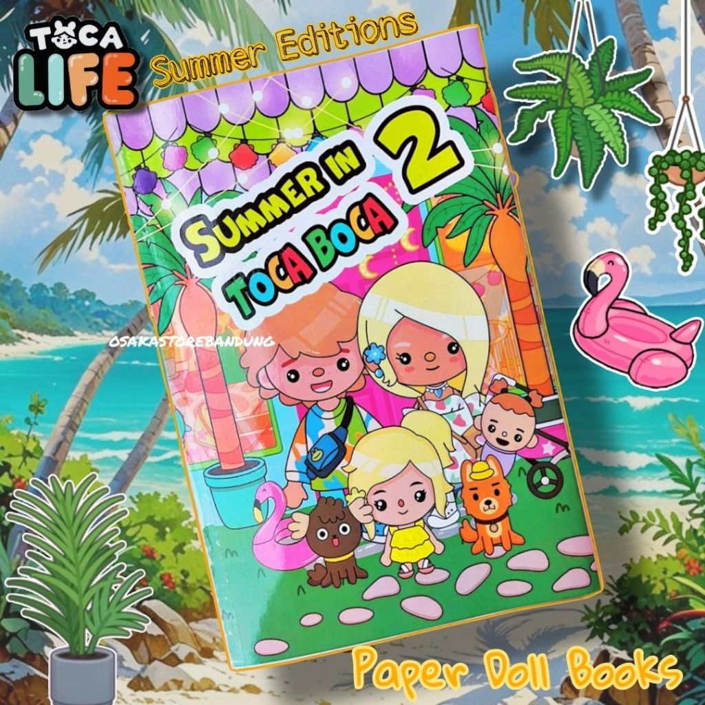TOCA BOCA quiet books paper doll books SUMMER EDITIONS | Shopee Malaysia