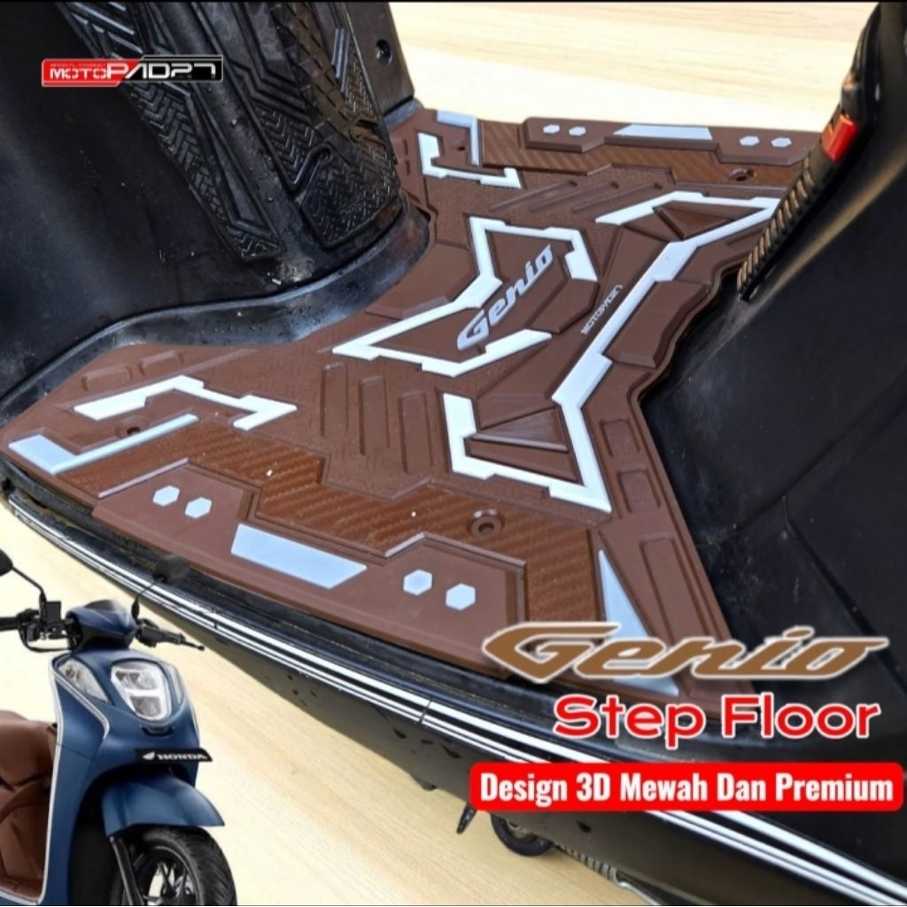 Premium Rubber step floor carpet for honda genio old and new | Shopee ...