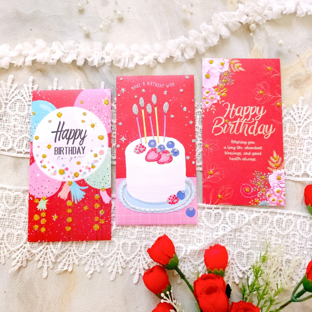 ANGPAO ENVELOPE/ HONGPAO/ happy birthday birthday | Shopee Malaysia
