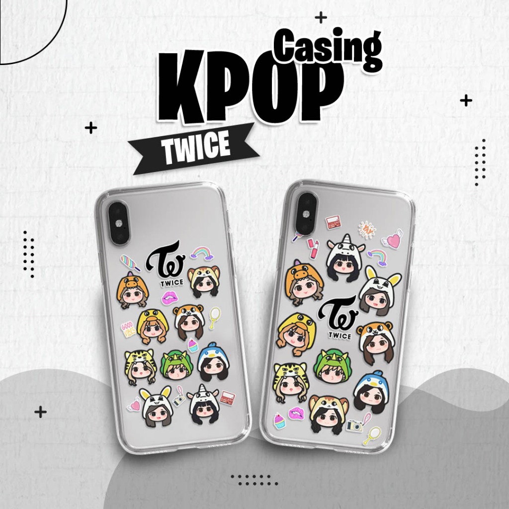 Custom Chibi Twice Design Case/ Kpop TWICE Theme Casing / IMD Silicone Softcase illustration ...