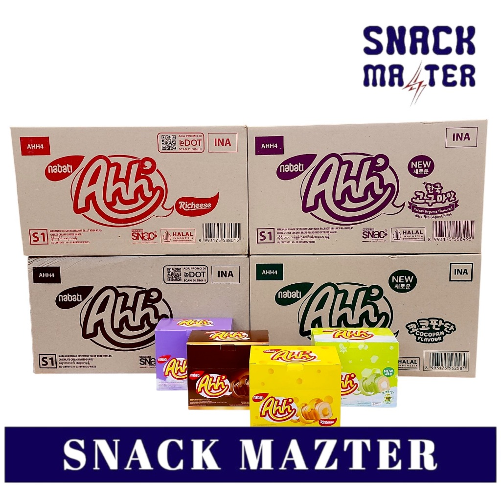 Nabati AHH CARTON - CONTENTS 10 BOXES (Net 20 packs x 5 gr) | Shopee ...