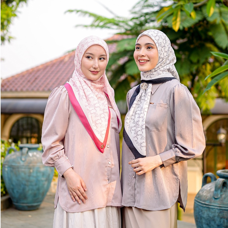 Kamima - Celestial Scarf (Patterned Square Hijab) | Shopee Malaysia