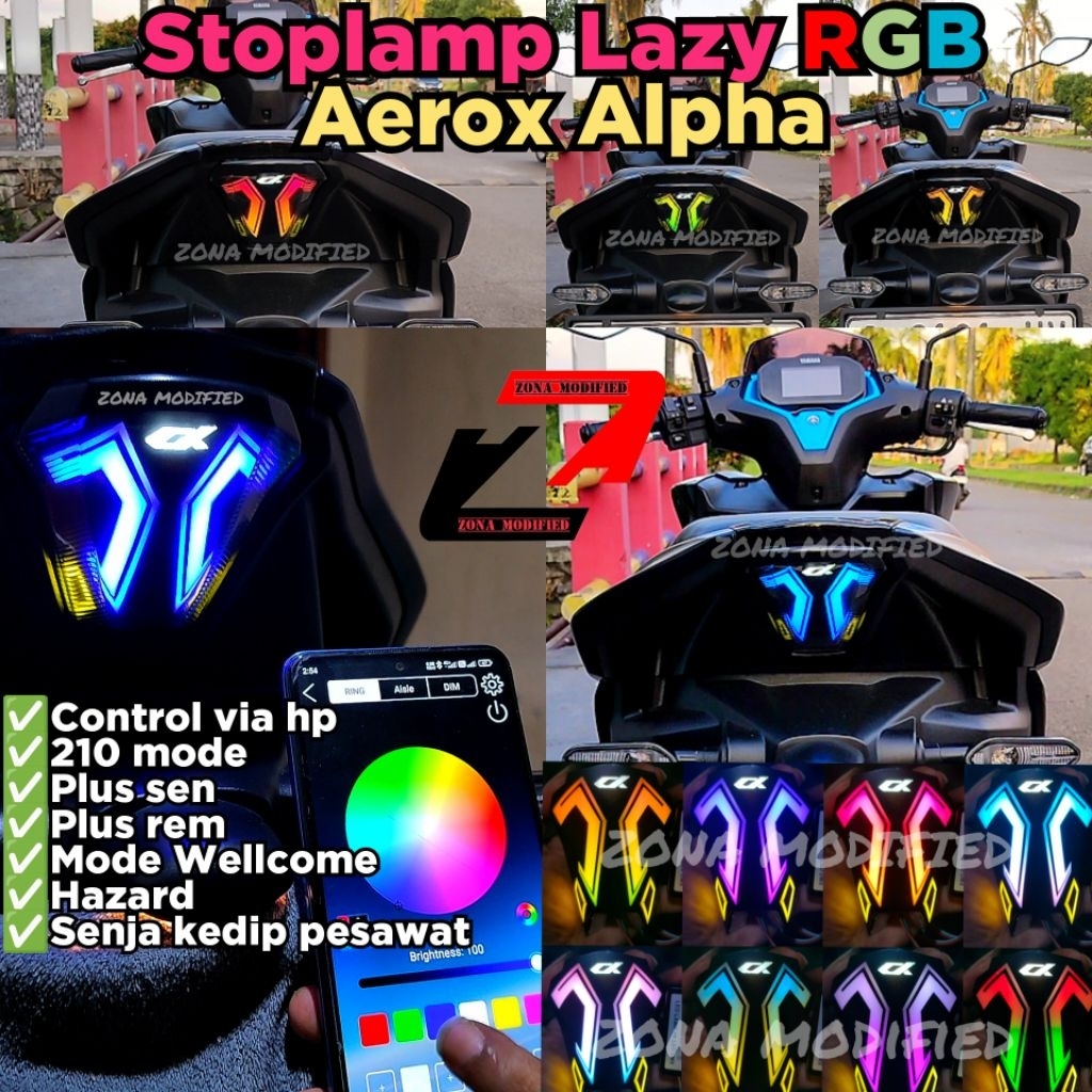 Lazy RGB Aerox Alpha / Turbo stop lamp | Shopee Malaysia